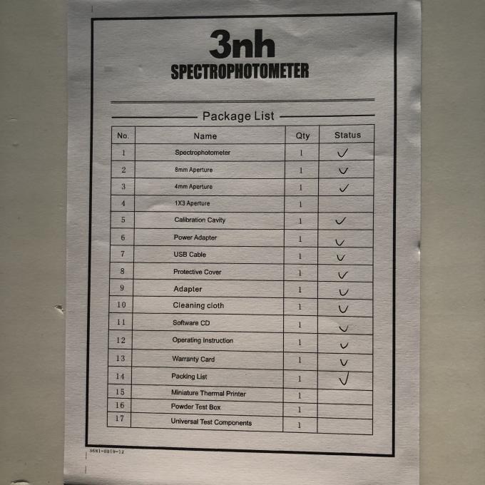 4mm Aperture Led Light Spectrometer , Plastic Hunter Lab Colour ...