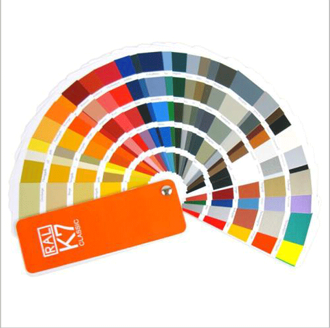 Professional 210 Colors Ral Color Cards , Paint Shade Card 5 * 15cm ...