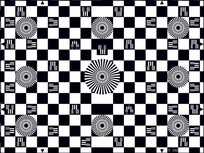 ESSER T06 Geometry Camera Lens Test Chart Sine Image YE006 Checkerboard ...