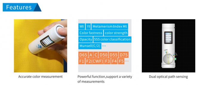 3nh Portable Colorimeter Digital Color Meter Color Reader CR3 For CIE ...