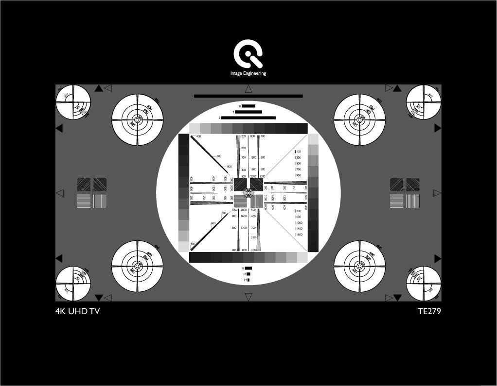 Camera Resolution Test Chart Transparent 4k Uhd Tv Universal Equiped ...