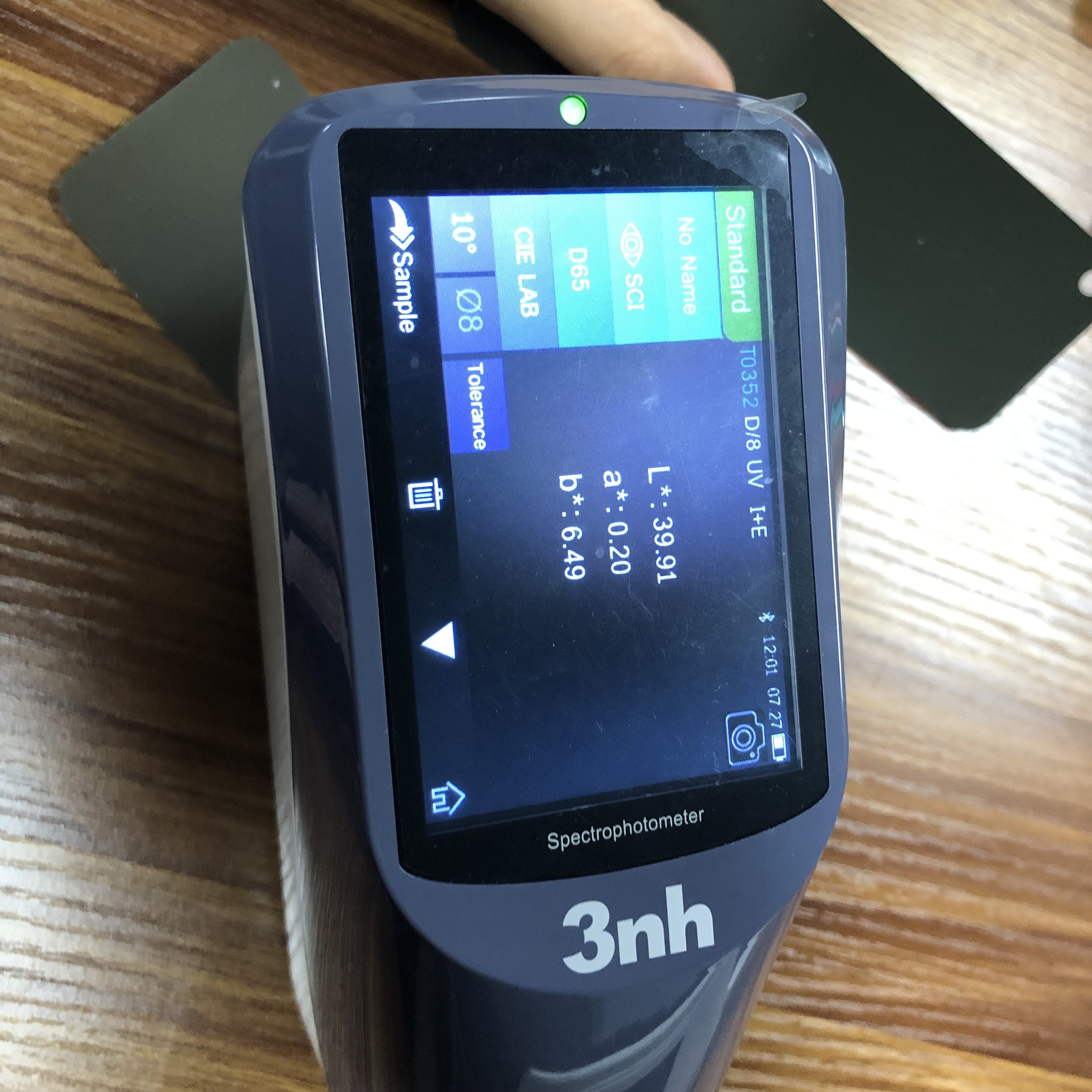 Ceramic Tiles Lab 3nh Colorimeter YS3010 With 400-700nm Wavelength Reflectance Curve