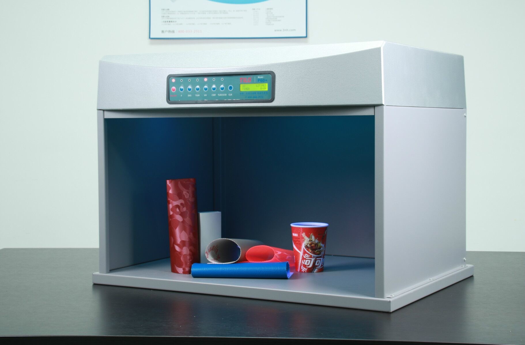 Textile Garment Fabric Light Box Color Matching Booth 6 Light Sources ...