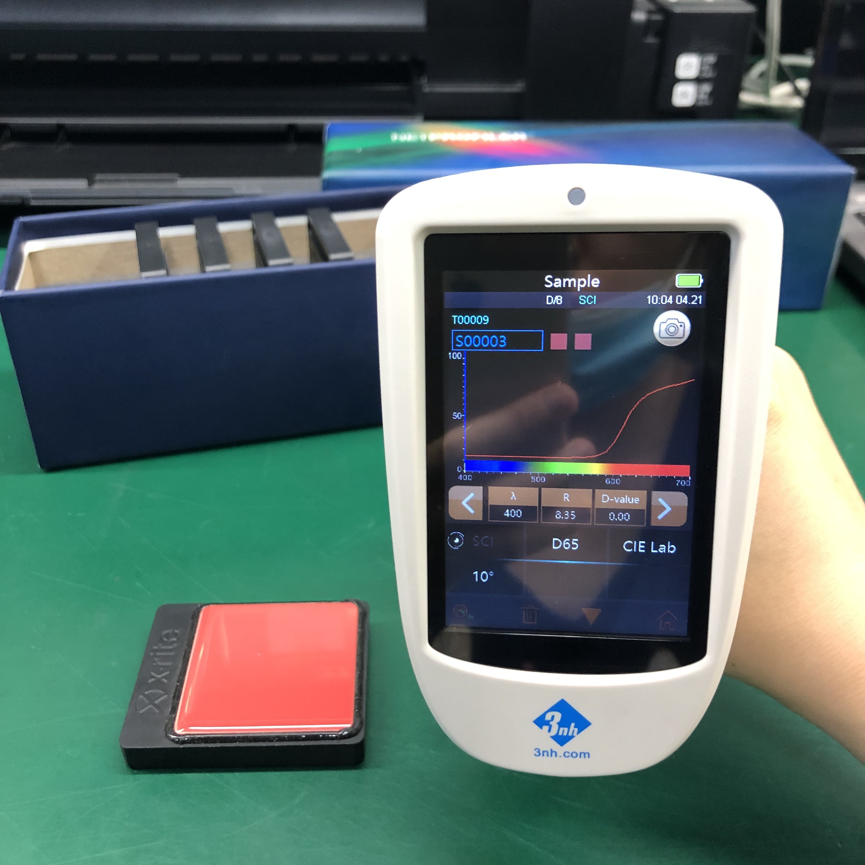 Color Spectrum Analyzer 3nh Spectrophotometer TS7700 With Pantone Paint ...