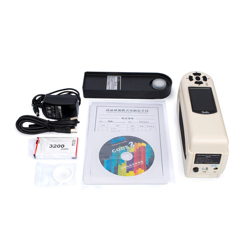 Portable Skin Color Meter NR200 Colorimeter Manual Calibration With PC ...